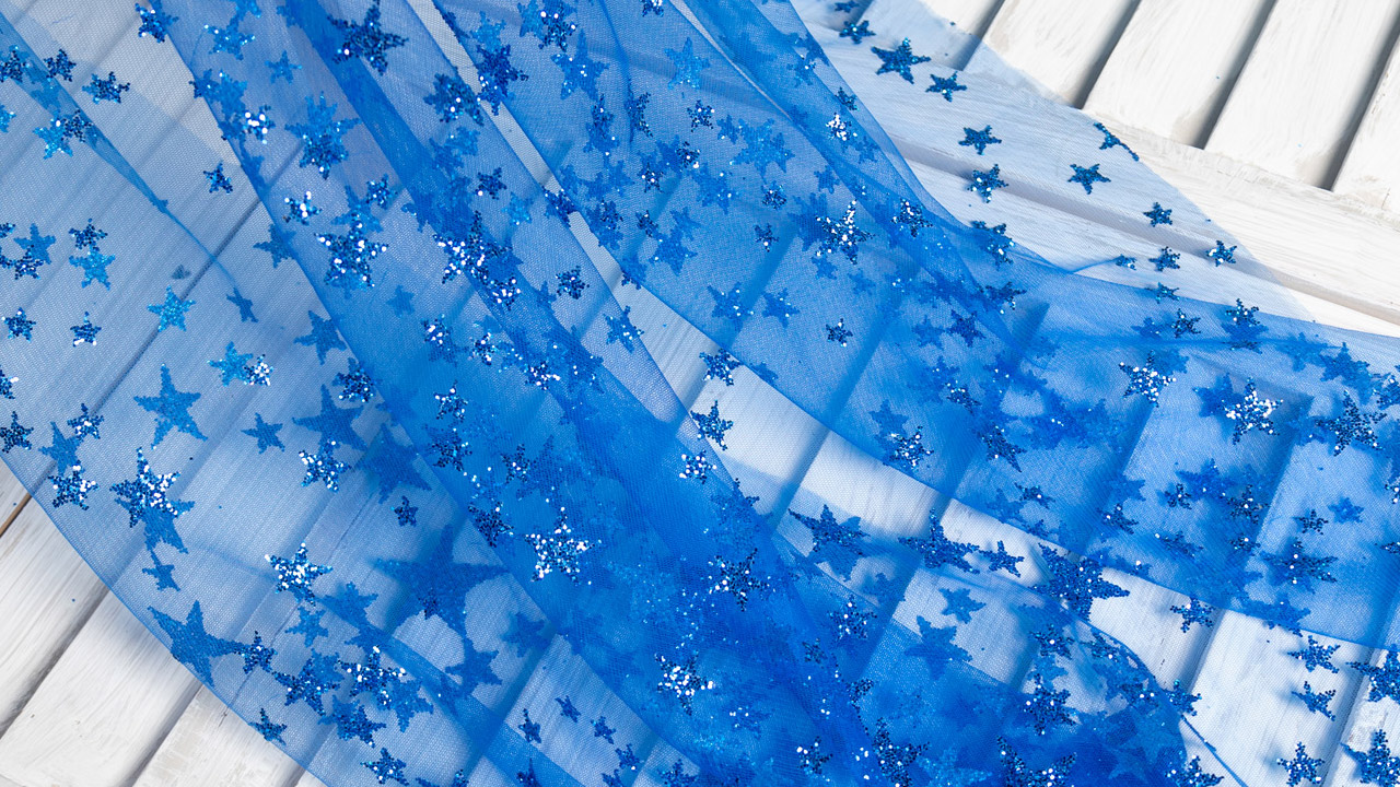 Star Pattern Fabrics for Party Dresses - OneYard