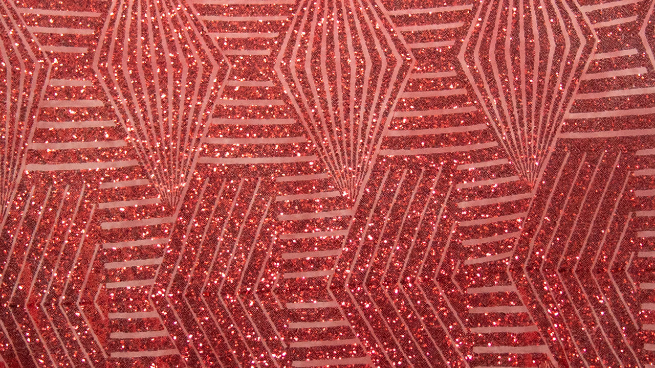 Exclusive Stripe Tulle/Lace/Sequin/Beading Fabrics - OneYard
