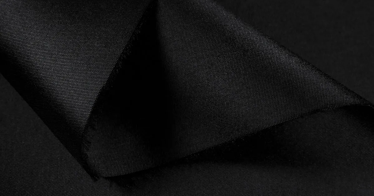 Timeless Black Fabrics Black Satin Sequin Lurex Fabric - OneYard