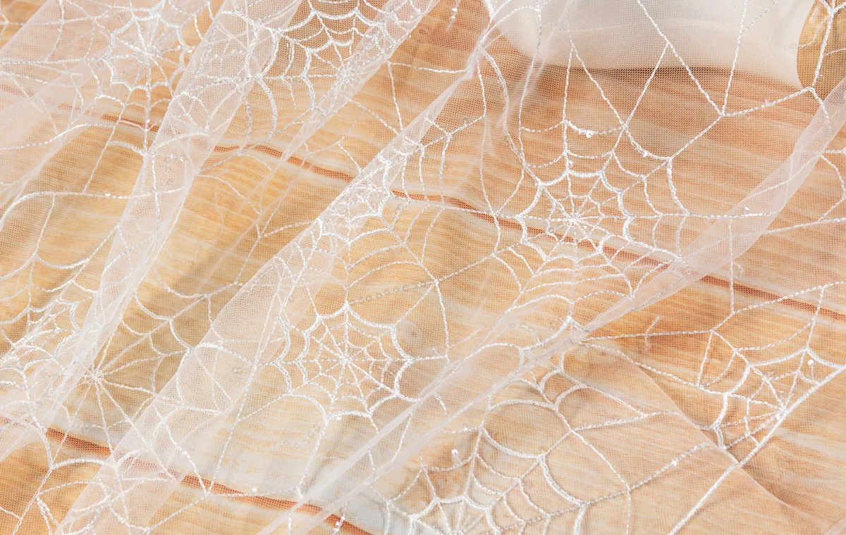 Web Pattern Fabrics Spider Web Lace and Mesh Materials - OneYard