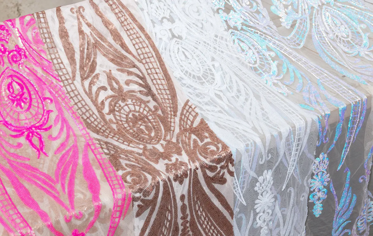 Abstract Pattern Fabrics | Artistic Fluid Textiles - OneYard