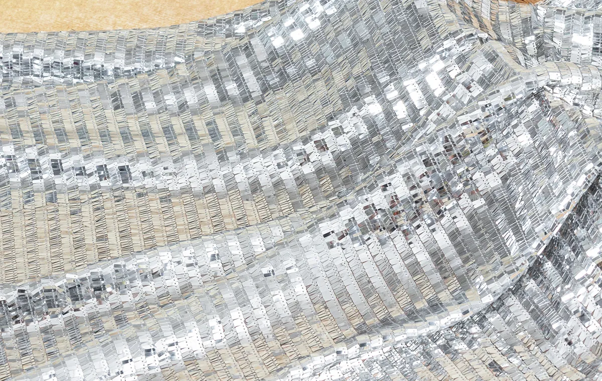 Silver Fabrics | Metallic, Gunmetal & Chrome Textiles - OneYard