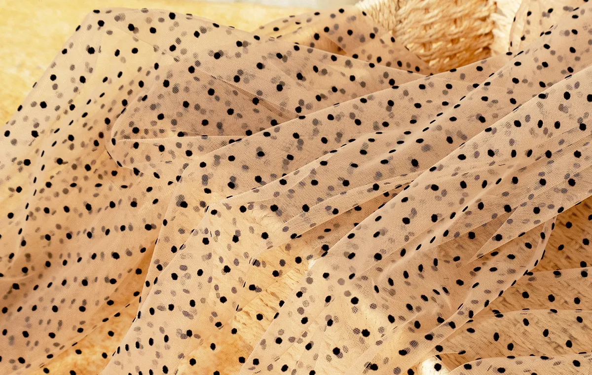 Polka Dot Fabrics | Classic Dot Mesh & Sequin Textiles - OneYard
