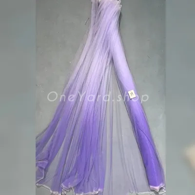 Sparkly Water Wave Glitter Powder Glued Mesh Fabric - OneYard