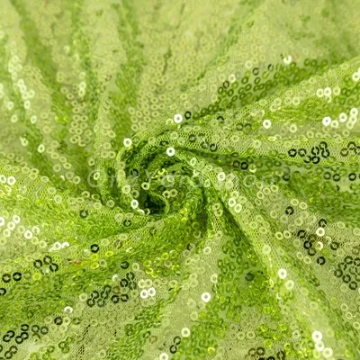 Fashionable Lemon Green Twill Weave Thick Satin Fabric - OneYard