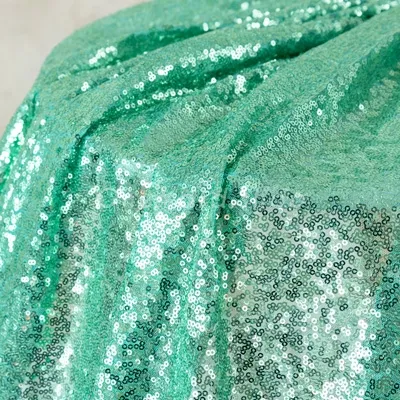 Dreamy Translucent Pink 18MM Dangling Sequin Fabric - OneYard