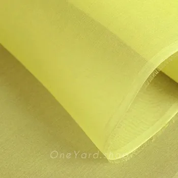 Emerald Green Sheer Shiny See-through Organza Fabric - OneYard