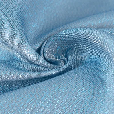 Gold Tinsel Thread Shiny Salmon Color Soft Lurex Fabric - OneYard