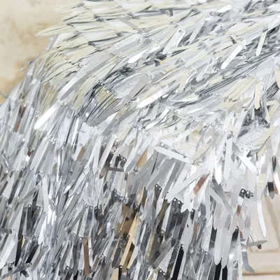 Dazzling Iridescent Pink 3x9 Rectangular Sequin Fabric - OneYard