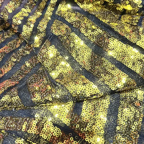 Glitter Gold Noble Sequin Fabric by the Yard - OneYard
