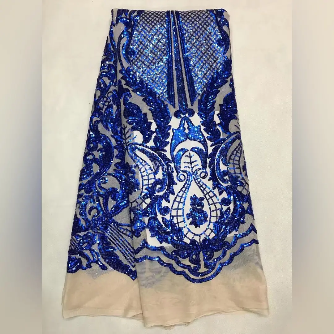 Iridescent Fantasy Sequin Plunging Neck Long Prom Dress - Lunss