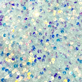 Dazzling Red Sequins and Tinsels on Lightweight Mesh - OneYard