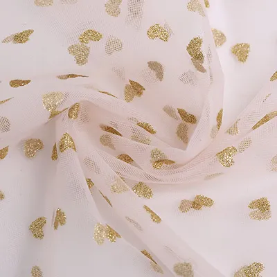 Cinquefoil Flowers Netting Mesh Fabric by the Yard - OneYard