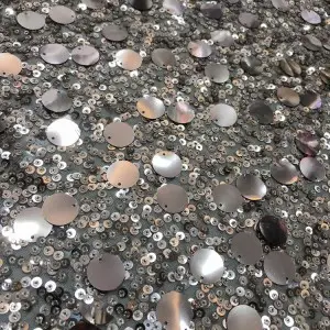 40mm Dense Mermaid Scale Sequin Fabric by the Yard - OneYard