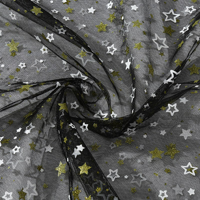 Star Pattern Fabrics for Party Dresses - OneYard