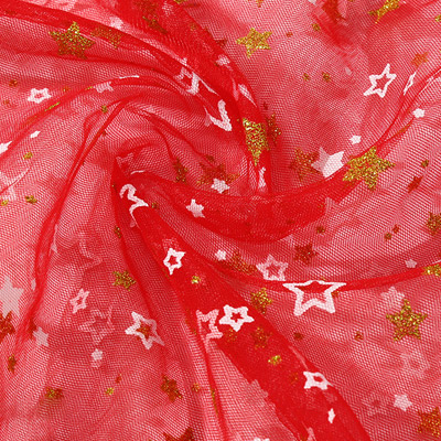 Star Pattern Fabrics for Party Dresses - OneYard