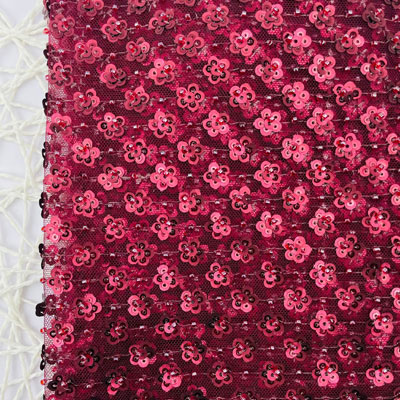 Extra Dense 3mm Ruby Sequin Dress Fabric by the Yard - OneYard
