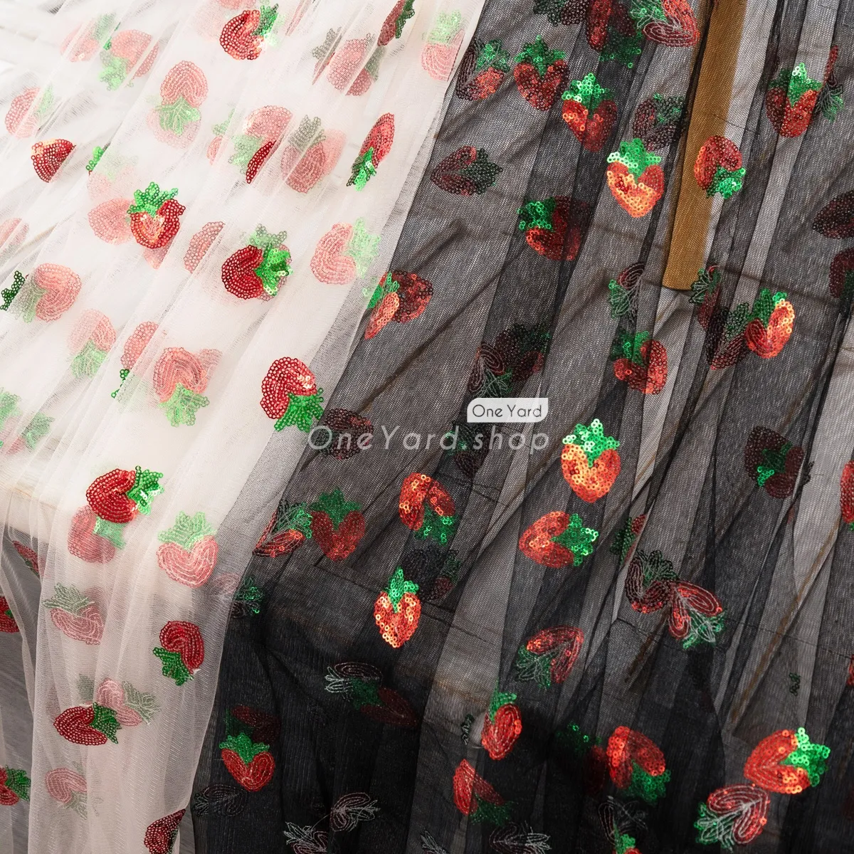 Cute Strawberry Sequin Short Sleeve Casual Party Dress - Xdressy