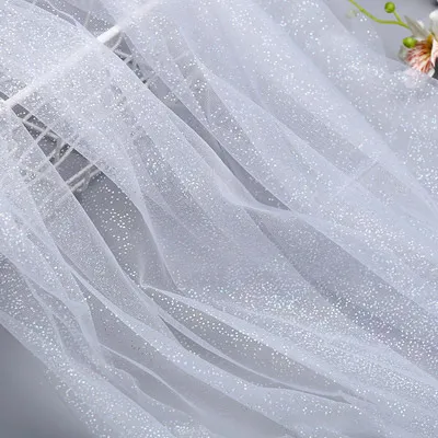 Laser Iridescent Transparent Gauze Dress Fabric - OneYard