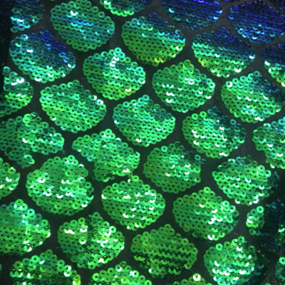 Beautiful Iridescent Pink 18mm Scale Sequin Fabric - OneYard