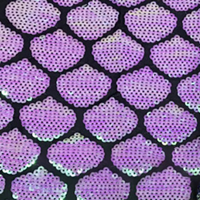Beautiful Iridescent Pink 18mm Scale Sequin Fabric - OneYard