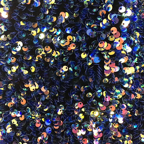 Iridescent Shining Sequins Allover Velvet Fabric - OneYard