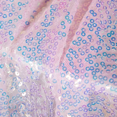 Stunning Iridescent Dream Color 18mm Fish Scale Sequins - OneYard