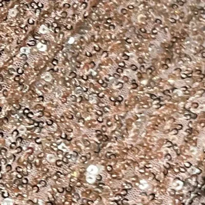 Density-enhanced Champagne Gold 3mm Sequin Fabric - OneYard