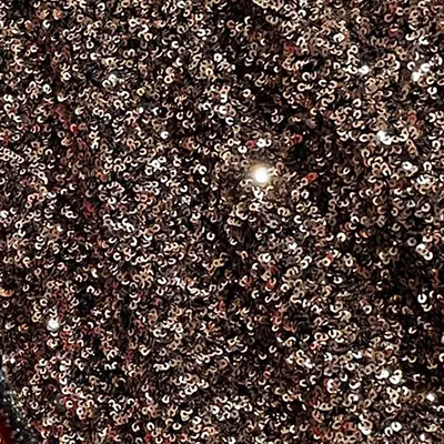 Density-enhanced Champagne Gold 3mm Sequin Fabric - OneYard