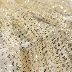 Gold Fabrics Include Beading, Sequin, Satin, Lurex - OneYard