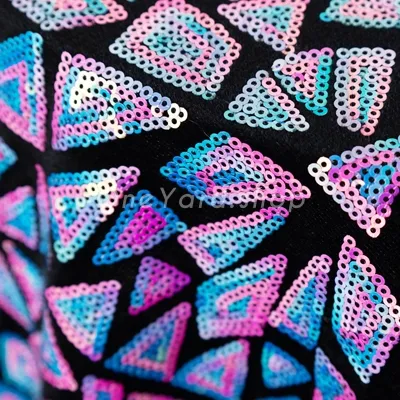 Iridescent Translucent Pink Longsword Sequin Fabric - OneYard