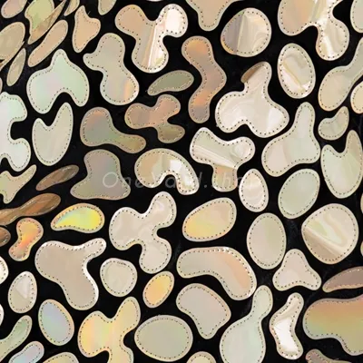 Shiny Blue&purple Geometry Polygon Mirror Sequin Fabric - OneYard