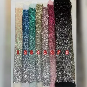 Vibrant Ombre Shiny 3mm Dense Sequin Glitter Fabric - OneYard