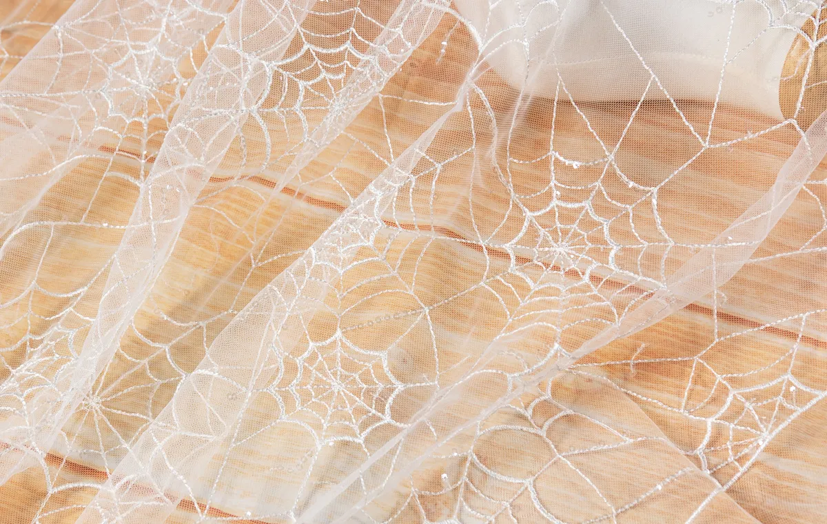Web Pattern Fabrics Spider Web Lace and Mesh Materials - OneYard
