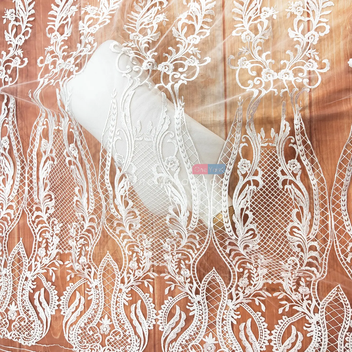 Off White Lace Pattern