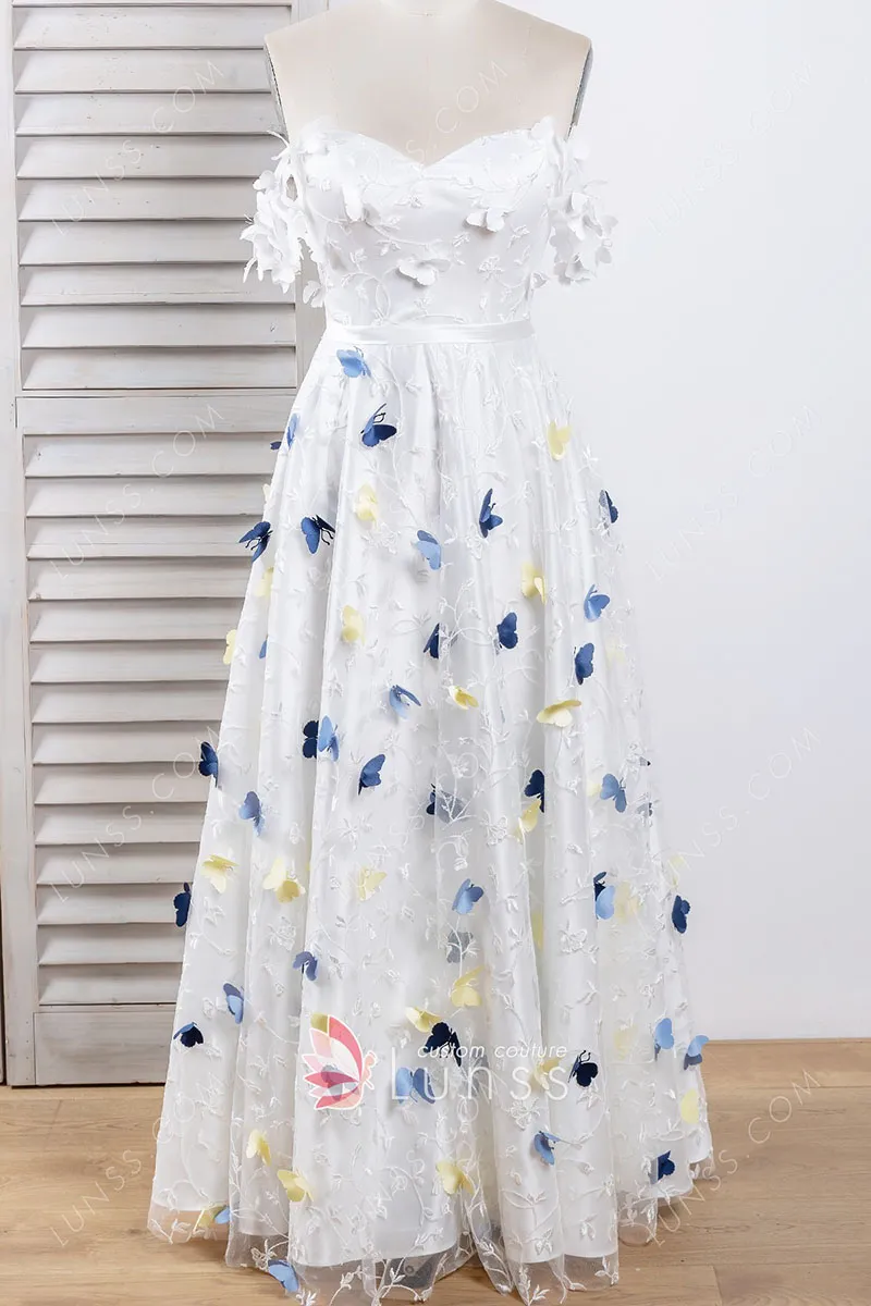 Delicate Embroidery Leaf Branch Tulle Lace Fabric - OneYard