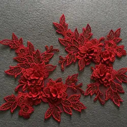 3D Rose on Mesh Fabric, Bouquet Material by the Yard - OneYard
