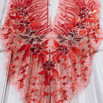 Beaded Fabric for Dresses, Beaded Material by the Yard - OneYard