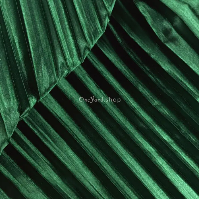 Pleated Charmeuse Satin Fabric by the Yard - OneYard