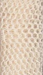 Off-white Heart-flocked Soft Mesh Fabric by the Yard - OneYard